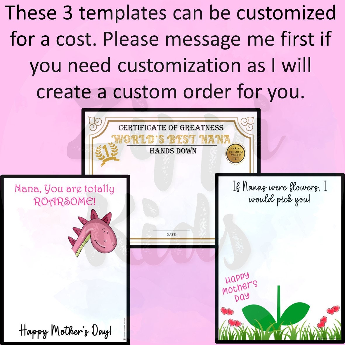 Mothers Day Handprint Keepsake Art, Mother's Day Gift for Mom, Mother's ...