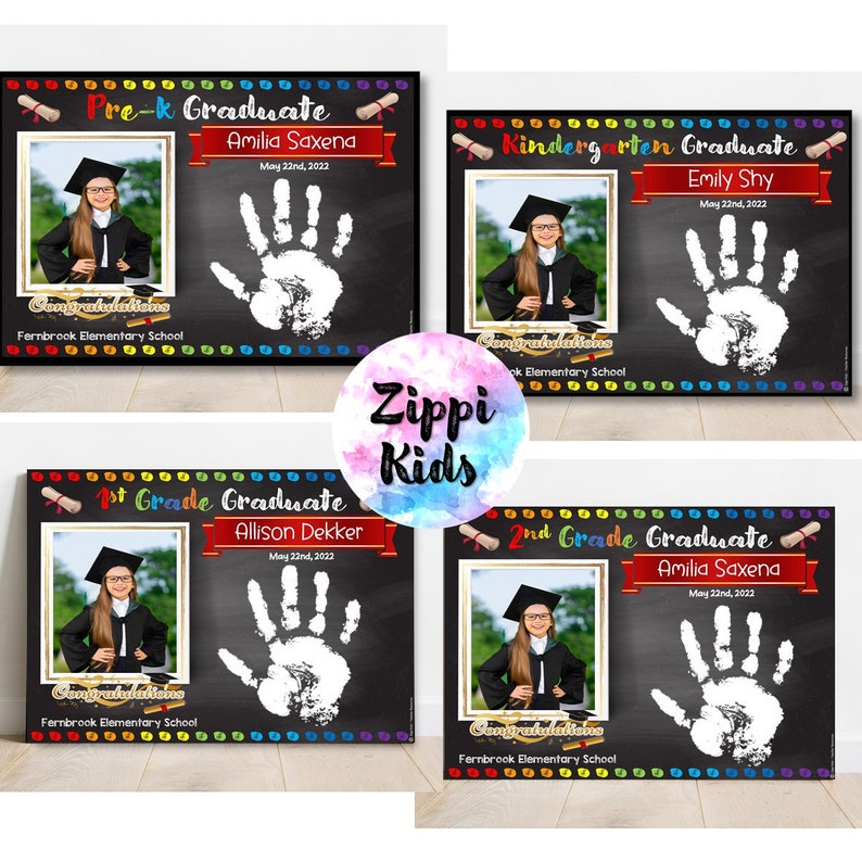 Preschool Graduation Handprint, Pre-k Graduation, Kindergarten ...