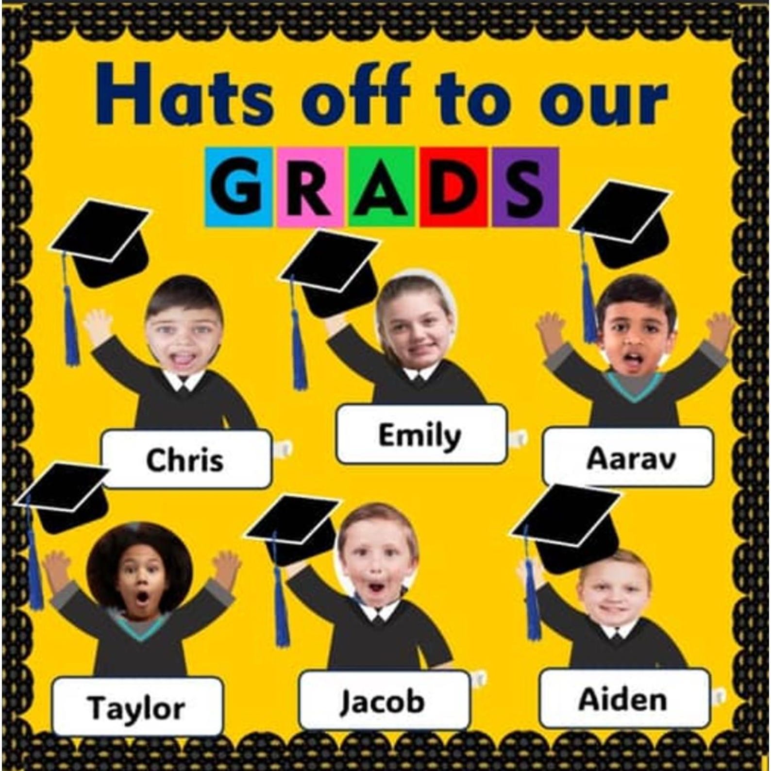 Graduation Bulletin Board, End of Year Bulletin Board, Graduation Craft ...