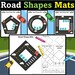 Shape Tracing Road Mats, Trace, Find, Color, Shapes Activities, Car ...