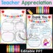 Teacher Appreciation Week Printable Gift Template, Staff Appreciation ...
