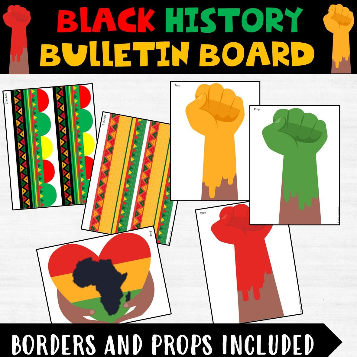 Black History Month Bulletin Board Kit , 21 African-american Hero ...
