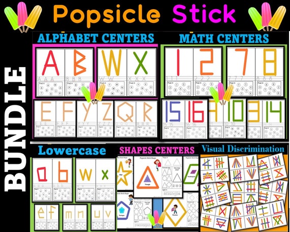 Popsicle Uppercase Letter Printables Fun Teaching Letters Activity