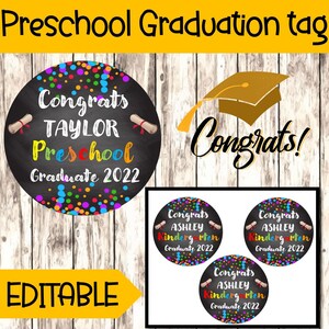 Preschool Graduation Ceremony Set, Editable Diploma, Ceremony Program ...
