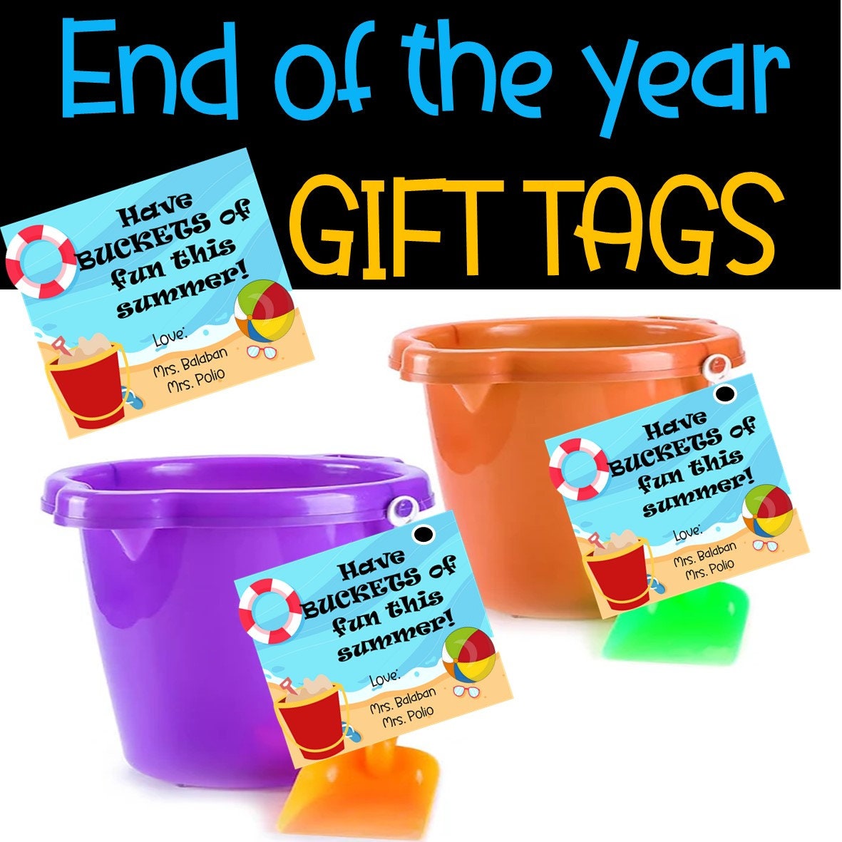 End of the Year Gift Tags & Gift Ideas, Summer Gift Tags 1, Sunglasses ...