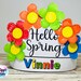 Spring Crown Hat Craft Printable, Name Hat Spring Activities, Name ...