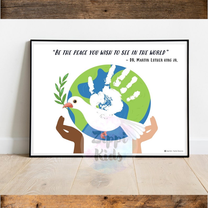 Martin Luther King Jr. Handprint Craft Activities, Keepsake, Gift, MLK ...