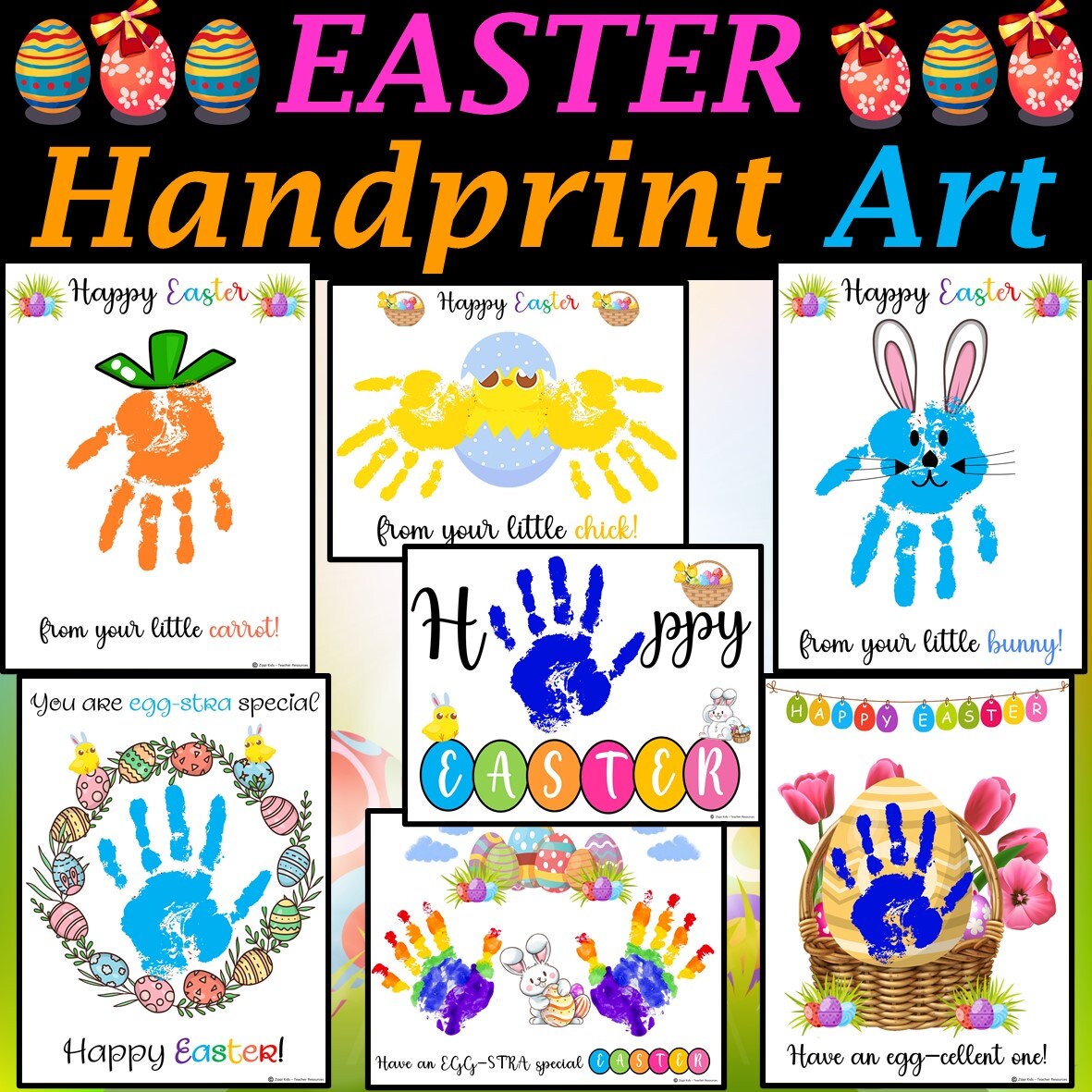 Easter Handprint Art, Keepsake Art, Easter Activities Craft Gift ...
