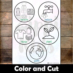 Earth Day Craft Activities Printable Bundle, Earth Day Flip-book, Earth ...