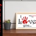 Valentines Day Handprint Art, Keepsake Art Bundle, Valentines Day ...