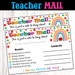 Teacher Mail Note, Happy Mail, Positive Parent Mail, Parent ...