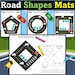 Road Letters, Numbers, Shapes Tracing Mats, Trace, Find, Color ...