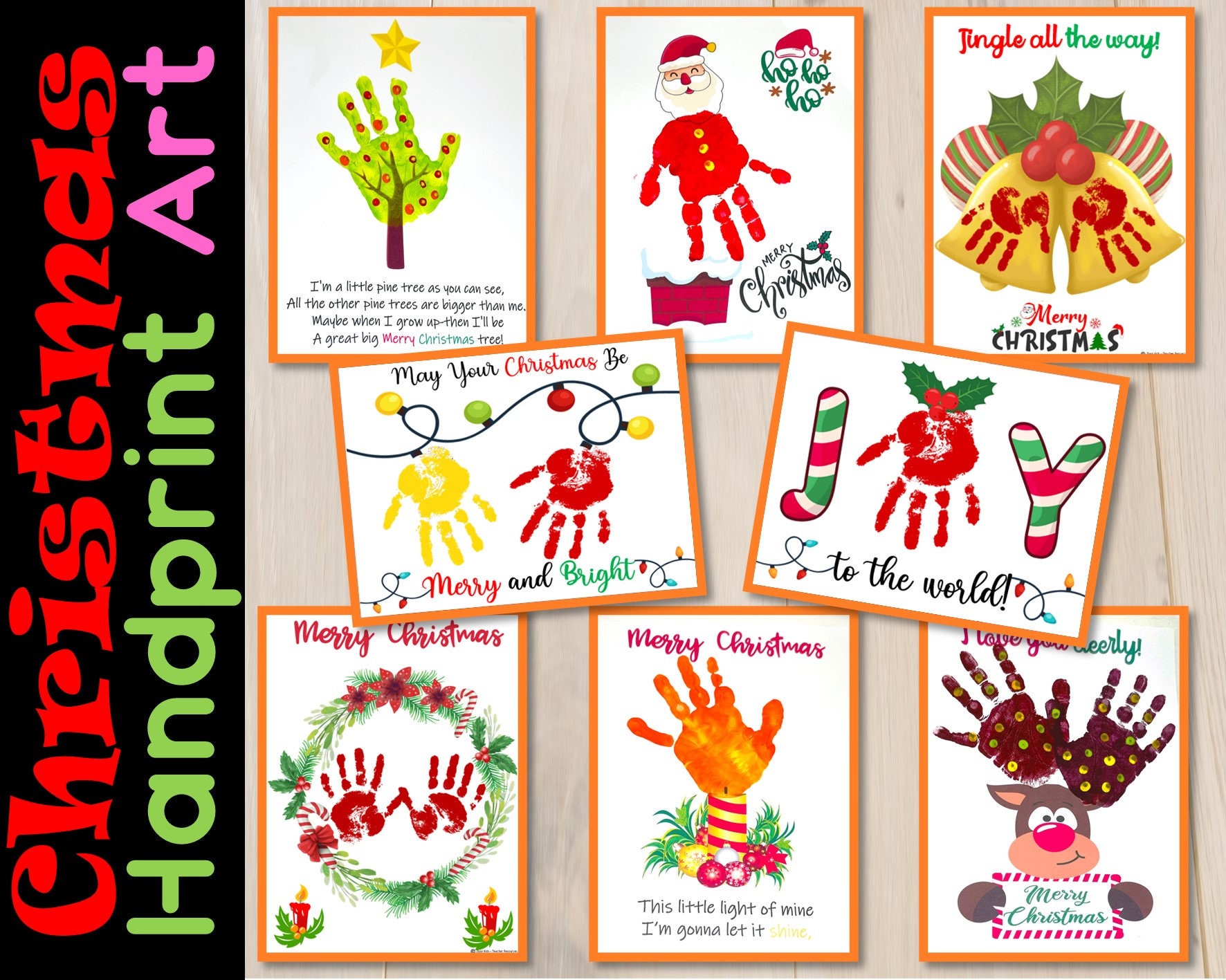 Christmas Handprint Art, Keepsake Art, Christmas Activities, Christmas ...