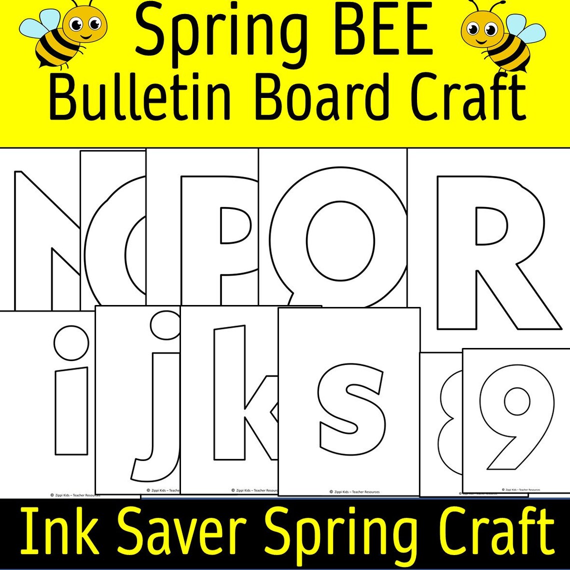Spring Bulletin Board Ideas Kit Craft Activities, Bee Themed, Spring ...