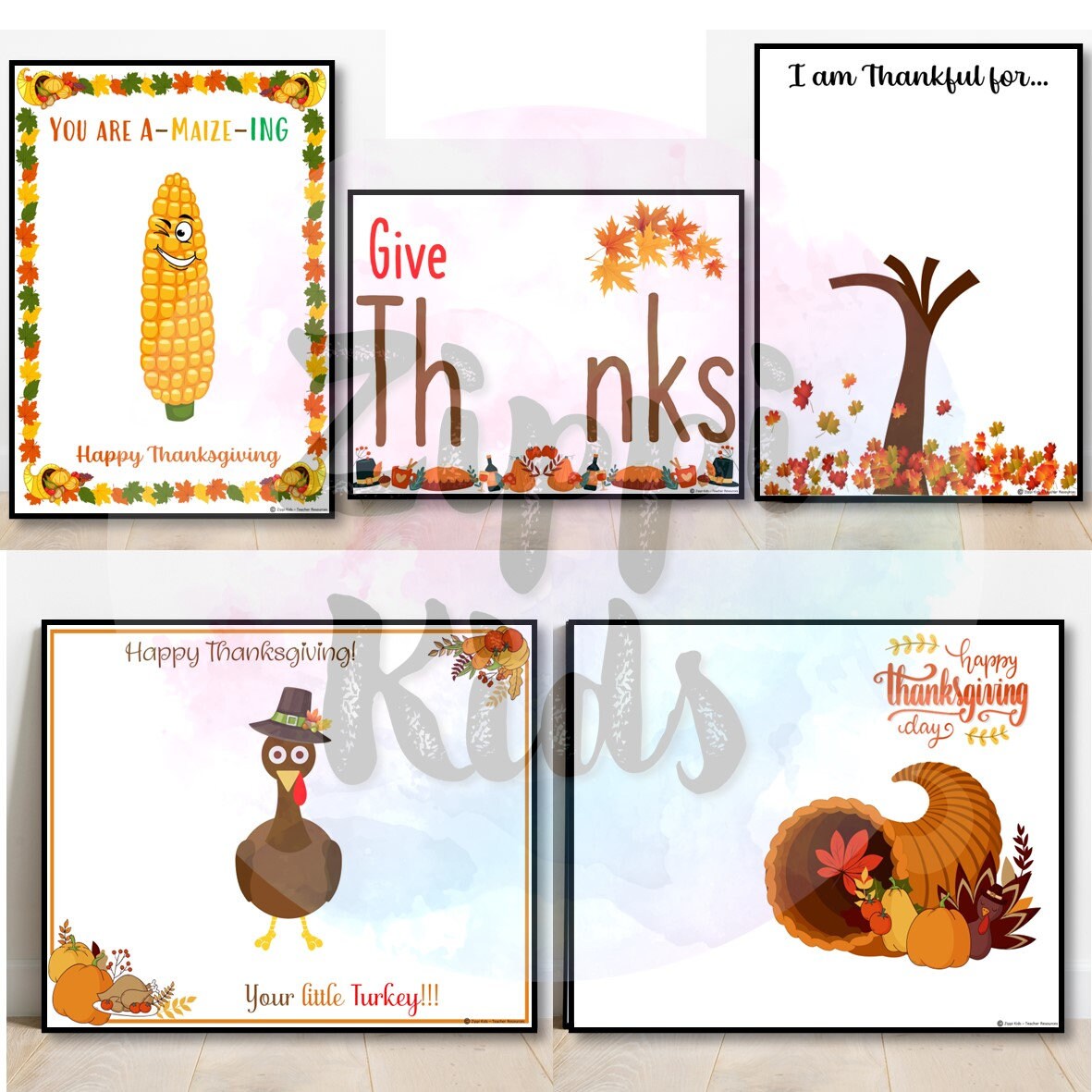 Thanksgiving Handprint Keepsake Art, Thanksgiving Greeting Card ...