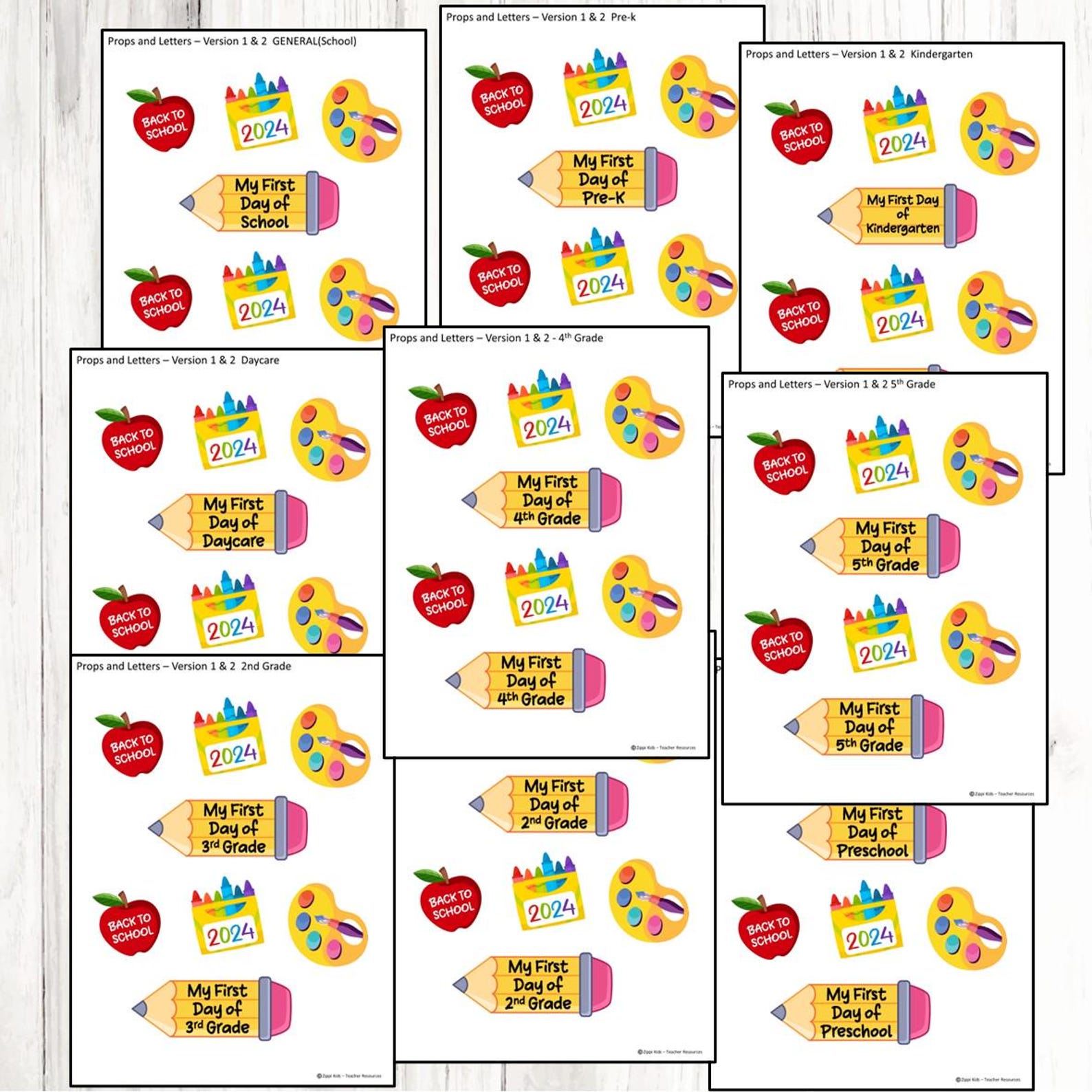 Back to School Picture Frame Craft , First Day of School Keepsake ...