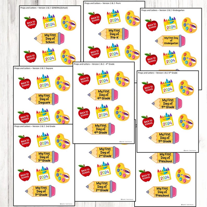 Back to School Picture Frame Craft , First Day of School Keepsake ...