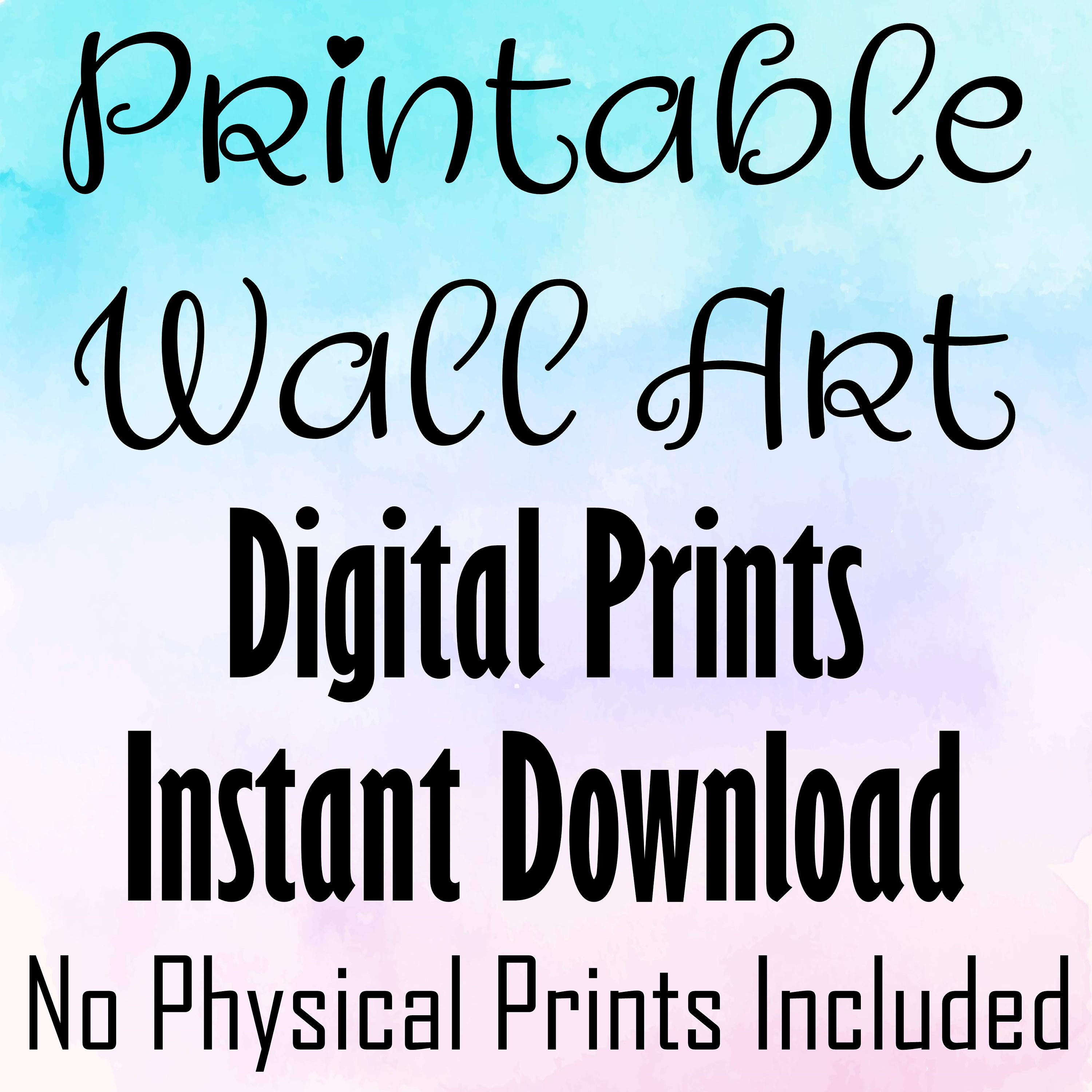 Downloadable Digital Quotes Prints, Poster, Printable Wall Art ...