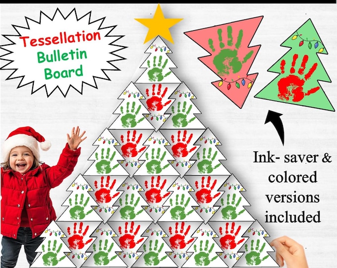 Printable Tessellation Christmas Tree - A Favorite Classroom Arts ...
