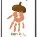 Fall Handprint Keepsake Art, Fall Greeting Card, Fall Craft Activities ...