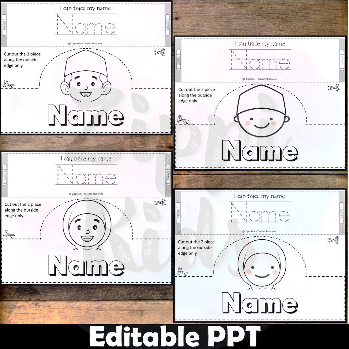 Personalized Name Crowns Hats Printable, Coloring Crown, Editable Name ...