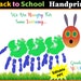 Back to School Handprint, Hungry Caterpillar Handprint Keepsake Art ...
