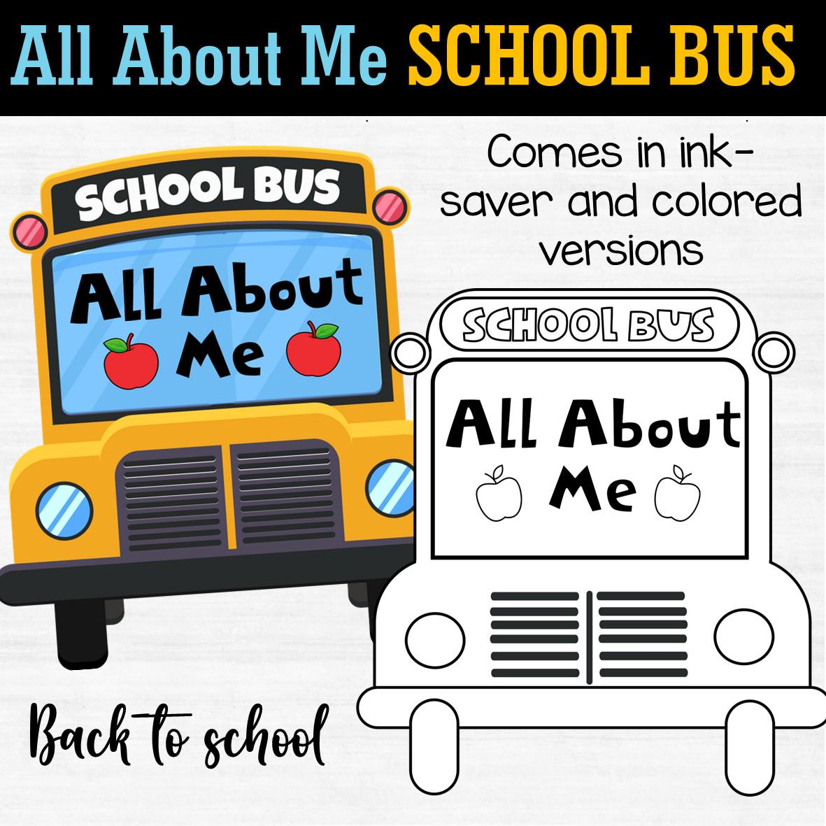 All About Me Craft Bundle, Back to School Icebreaker (digital Download ...