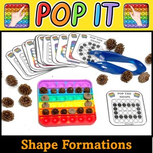 Pop It Math & Literacy Activities, Popping Bubble Popper Fidget ...