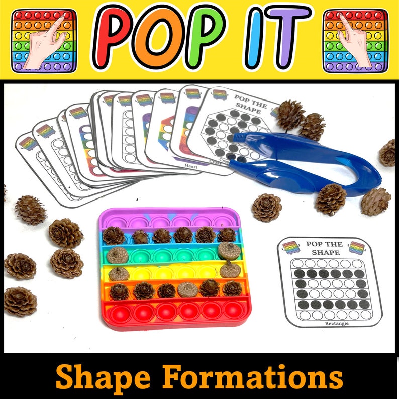 Pop It Math & Literacy Activities, Popping Bubble Popper Fidget ...