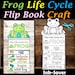 Life Cycle of a Butterfly, Frog & Plant Flip Book Craft. Printable Flip ...
