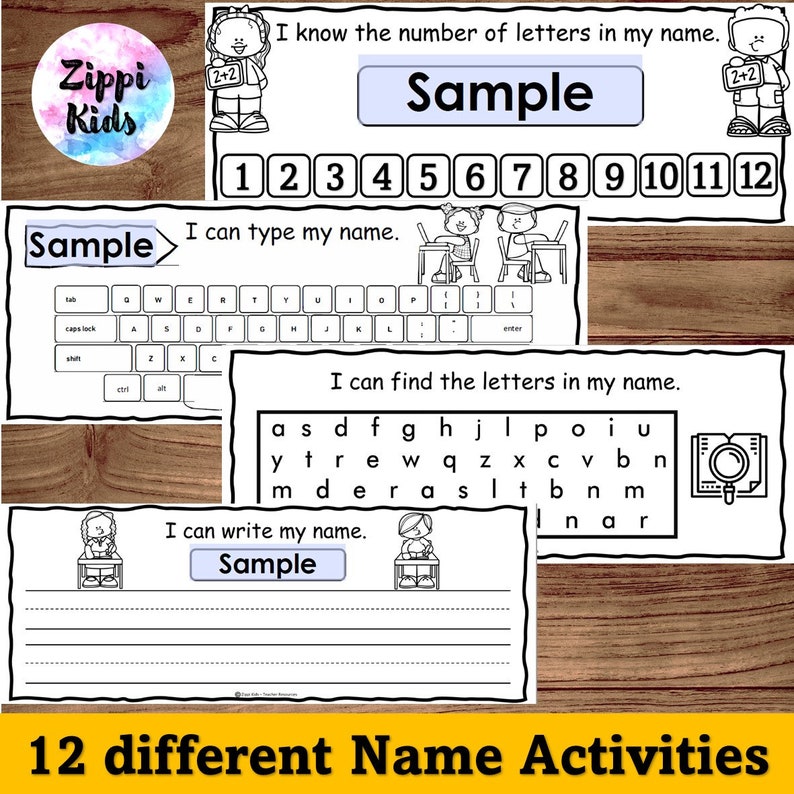 Name Practice Book Editable Printable, Name Activities, Name Tracing ...