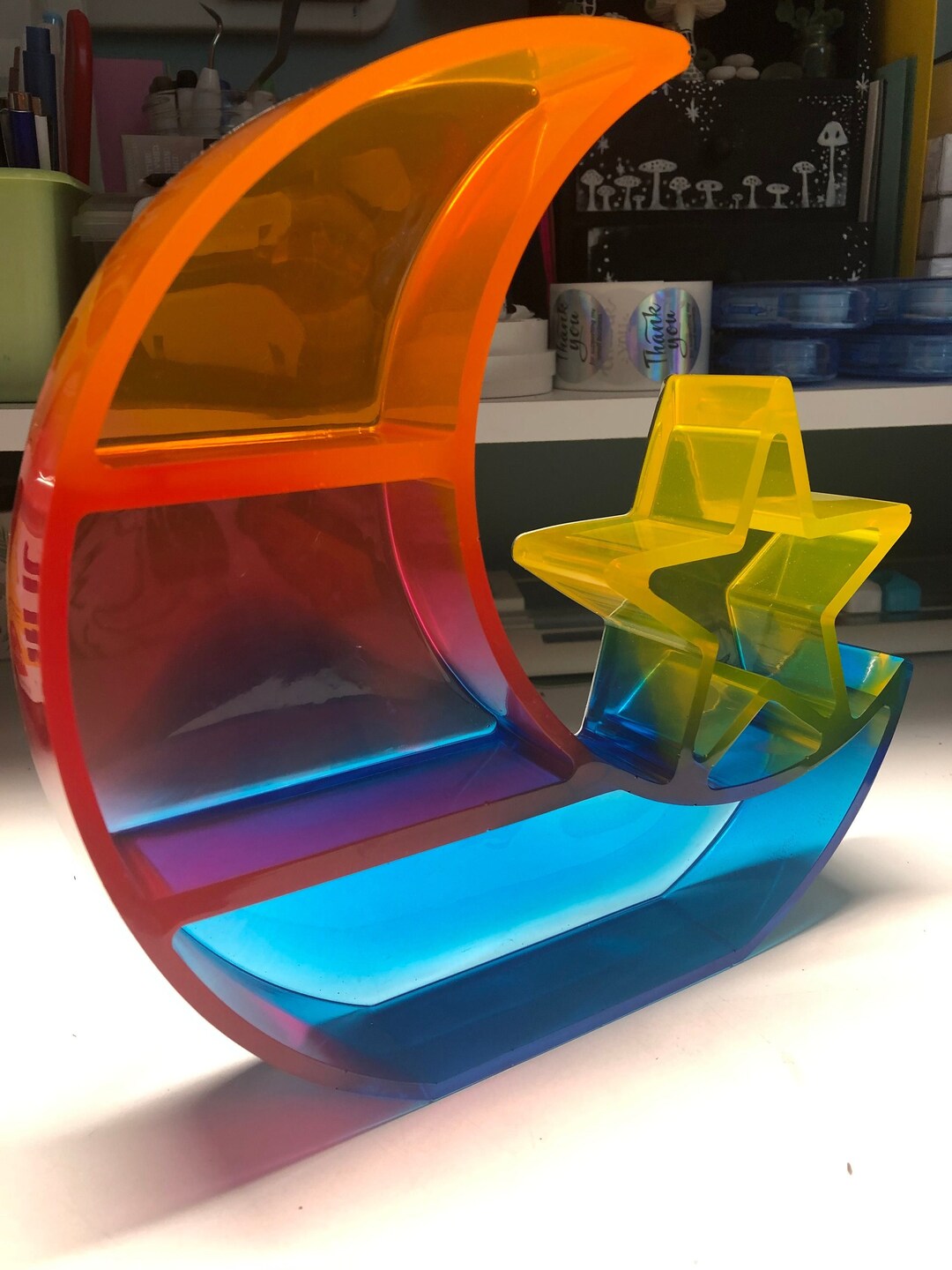 Customizable Moon Shelf - Etsy