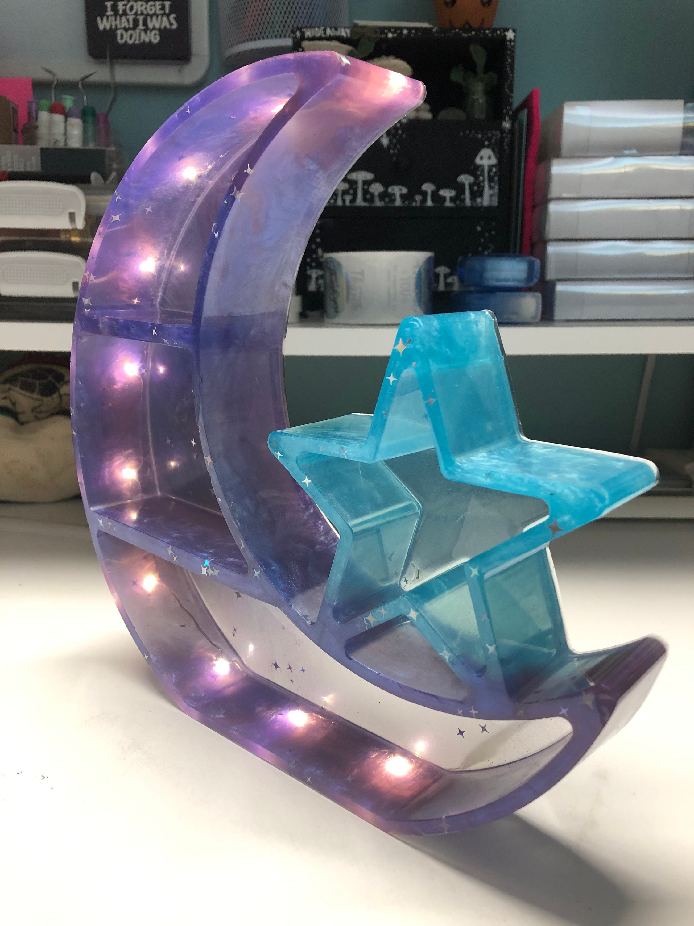 Customizable Moon Shelf - Etsy