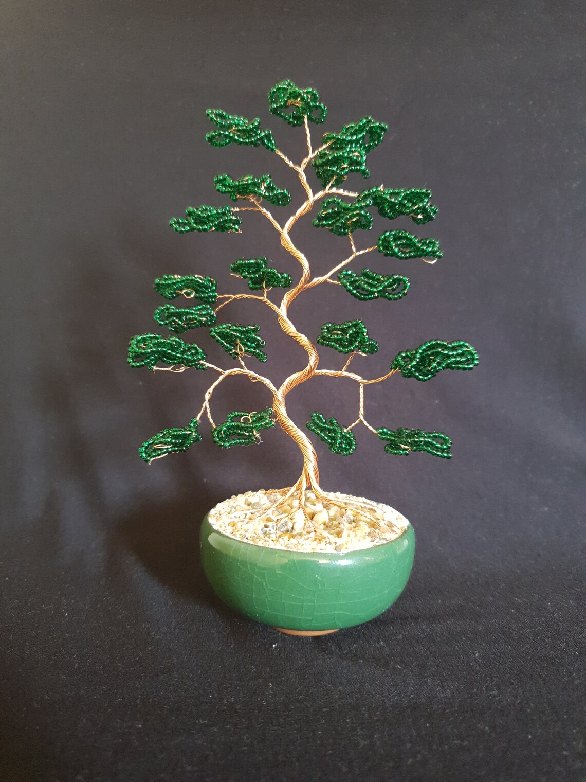 Handcrafted Emerald Tree of Happiness - Etsy