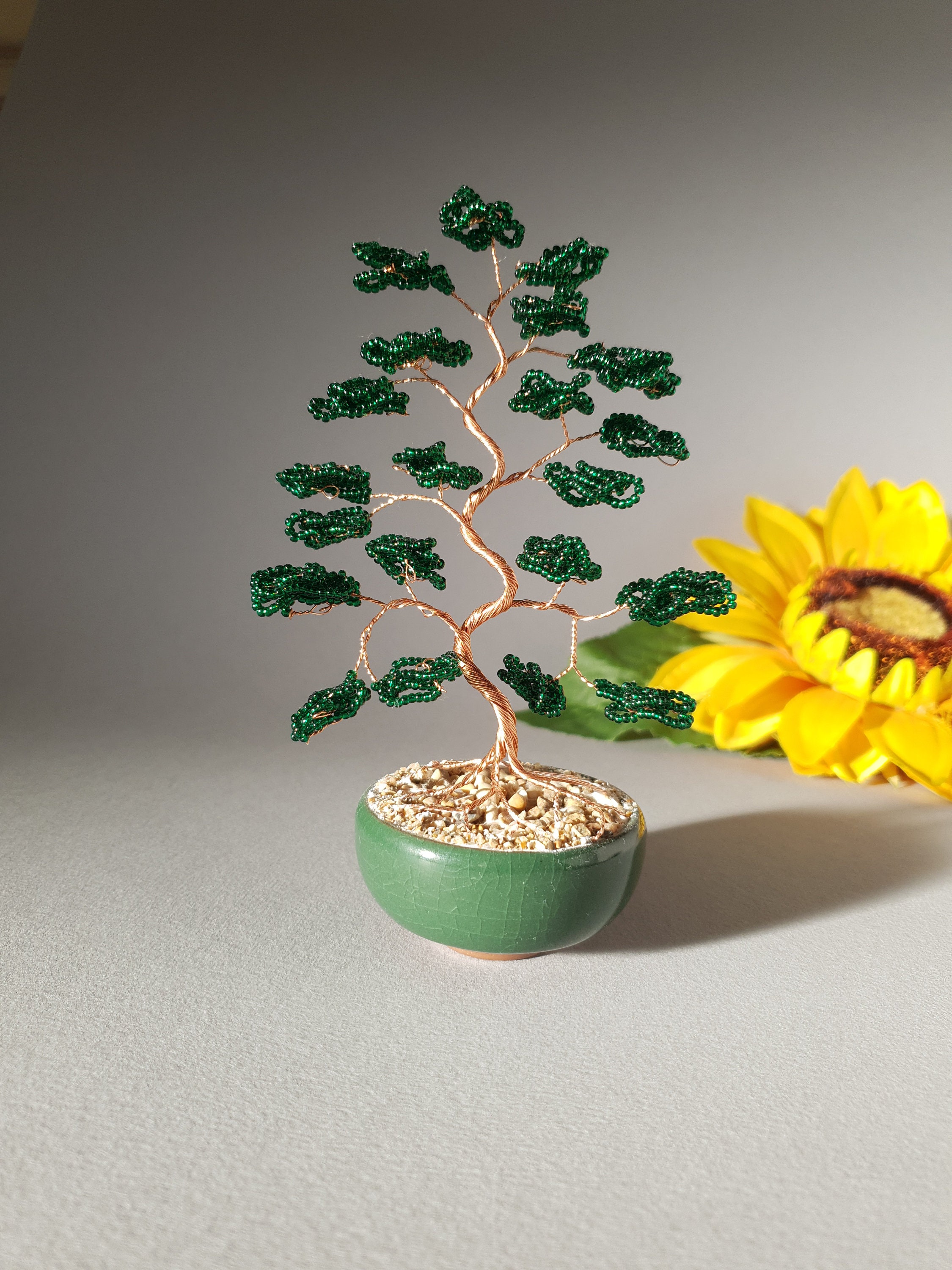 Handcrafted Emerald Tree of Happiness - Etsy