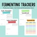 Fermenting Trackers Ferment Log Recipe Tracker Recipe Cards - Etsy