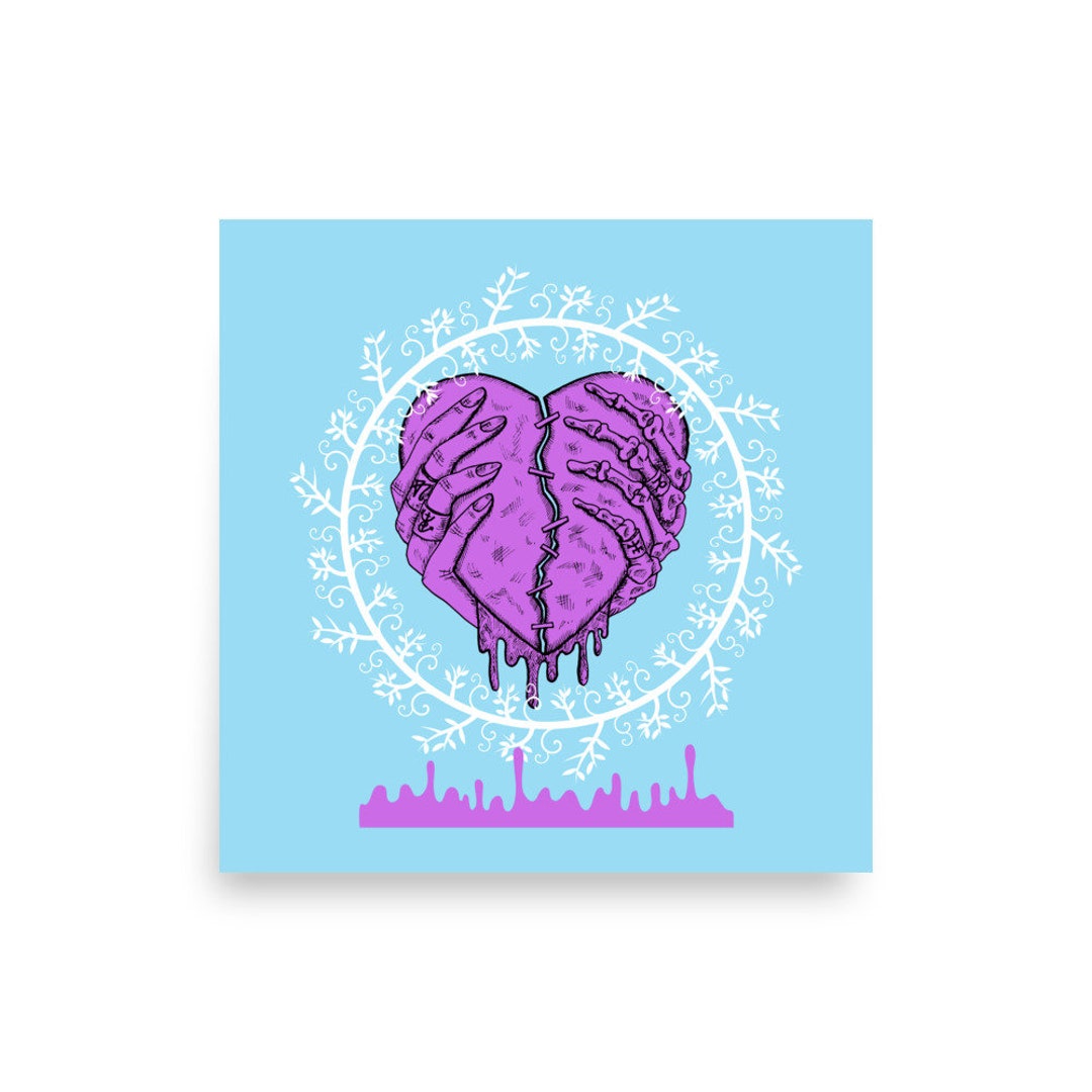 Purple Heart Wall Art Poster - Etsy
