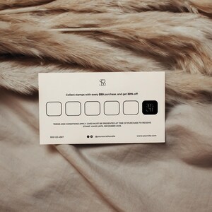 Loyalty Card Template, Canva Editable Reward Stamp Card, Esthetician ...