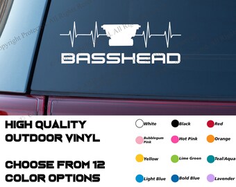 Basshead Car Sticker - Etsy