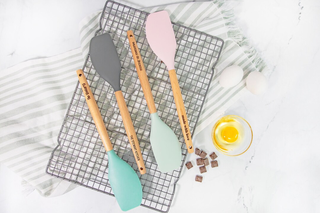 Custom Spatula Personalized Engraving Scraper Kitchen Utensil Gift ...