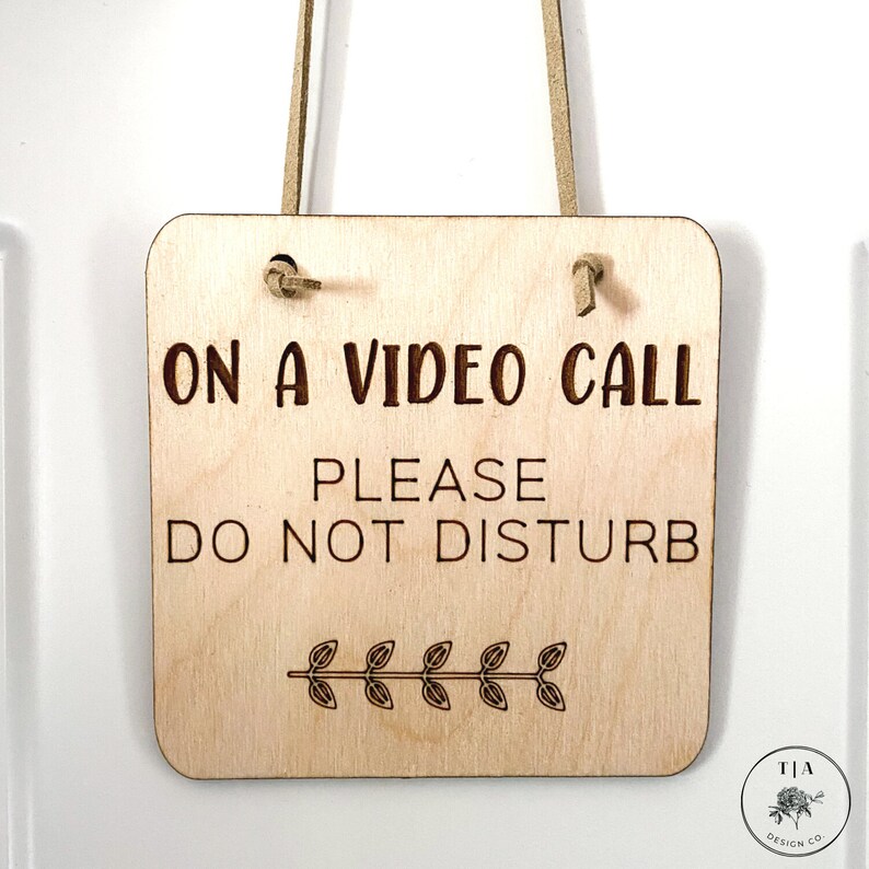 On A Video Call Sign Please Do Not Disturb Work From Home - Etsy