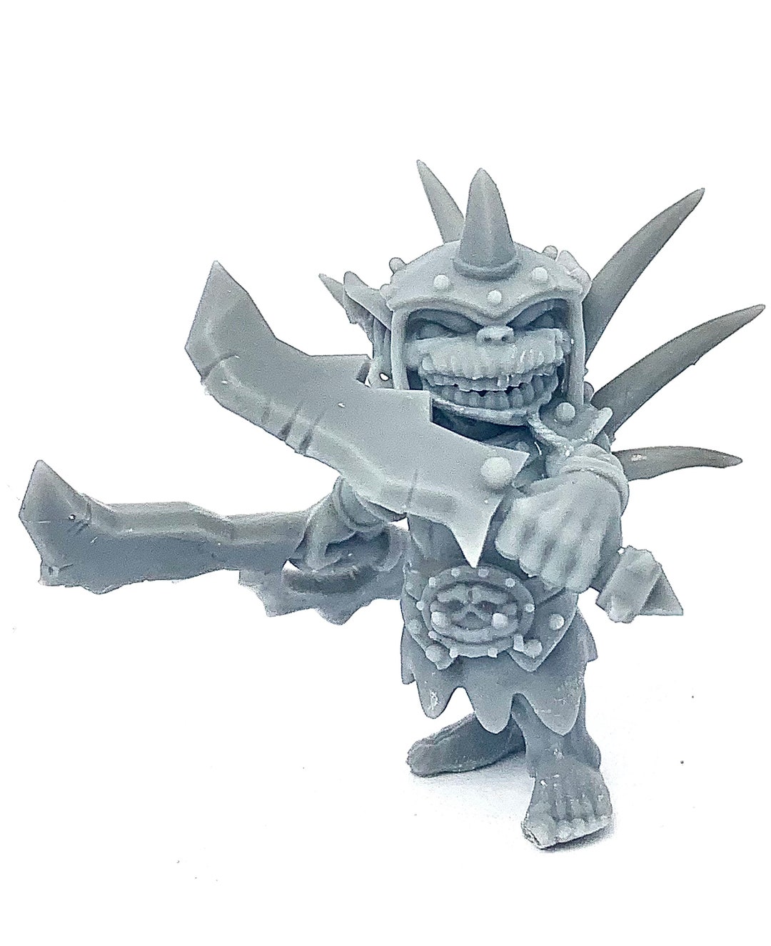 Dual Swordsman Orc Dungeons and Dragons Miniature Paintable Figure - Etsy