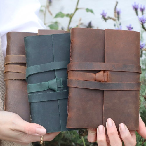 Leather Travel Journal - Etsy UK