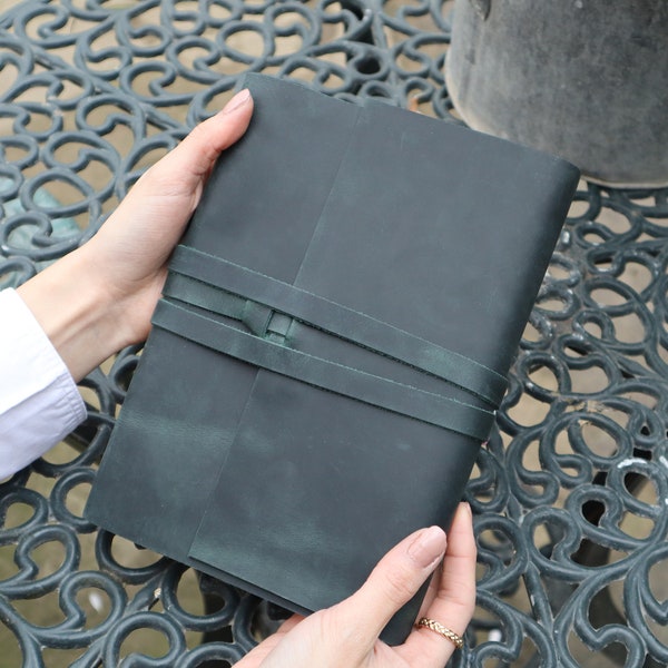 Red Leather Journal - Etsy