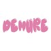 Demure Bubble Letters SVG PNG Instant Downloadable Files, Trending SVG ...
