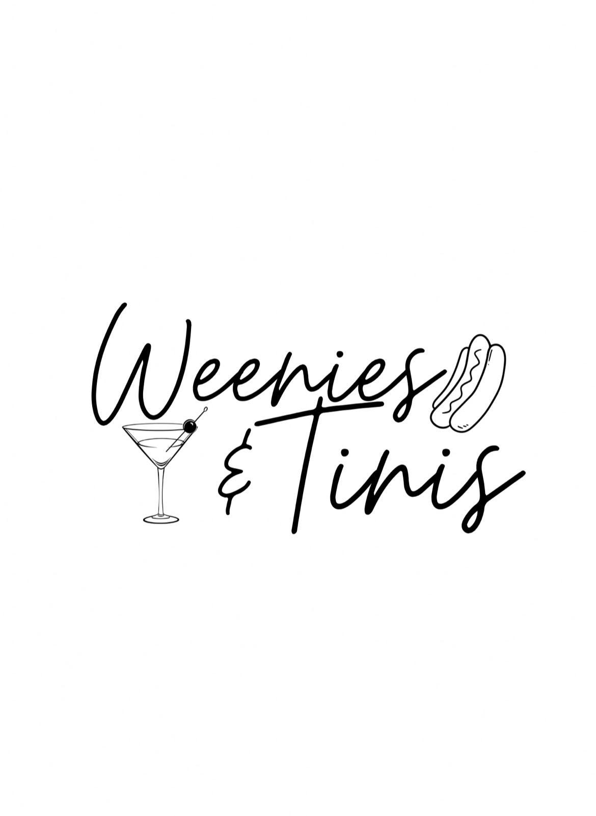 Weenies & Tinis SVG, PNG. Weenies and Tinis Party Theme Design for ...