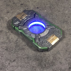 Hand-painted Halo Inspired AI Data Chip Light-up Prop - Etsy