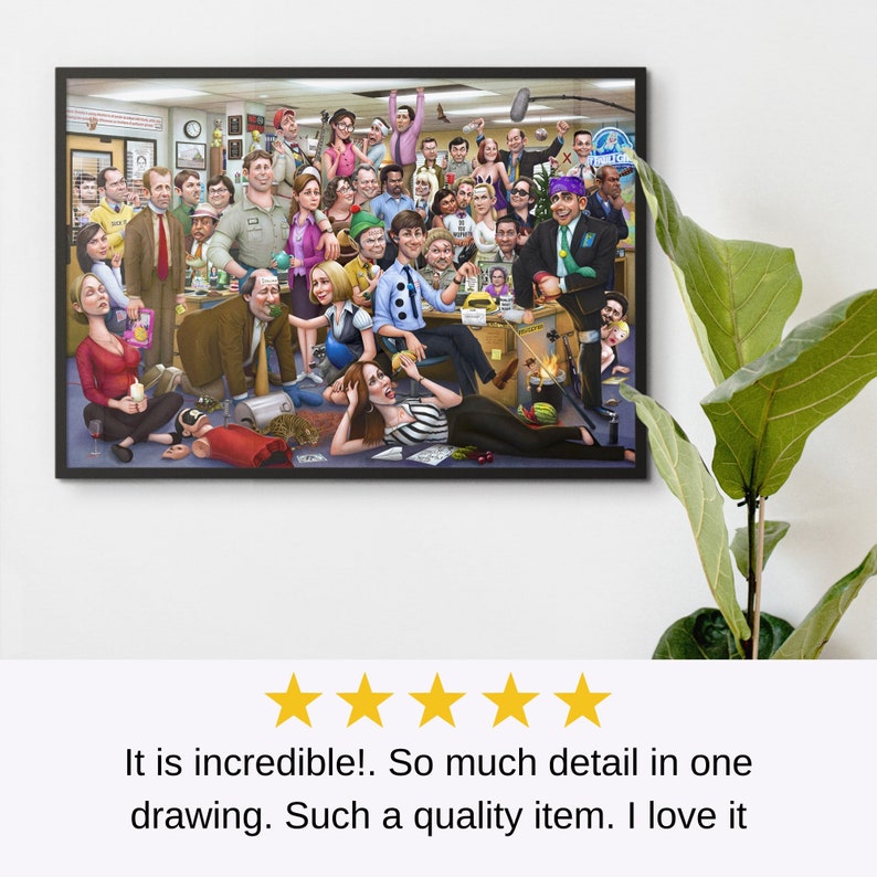 The Office Art Print, Gift, Wall Art, Poster, Painting, Michael Scott ...