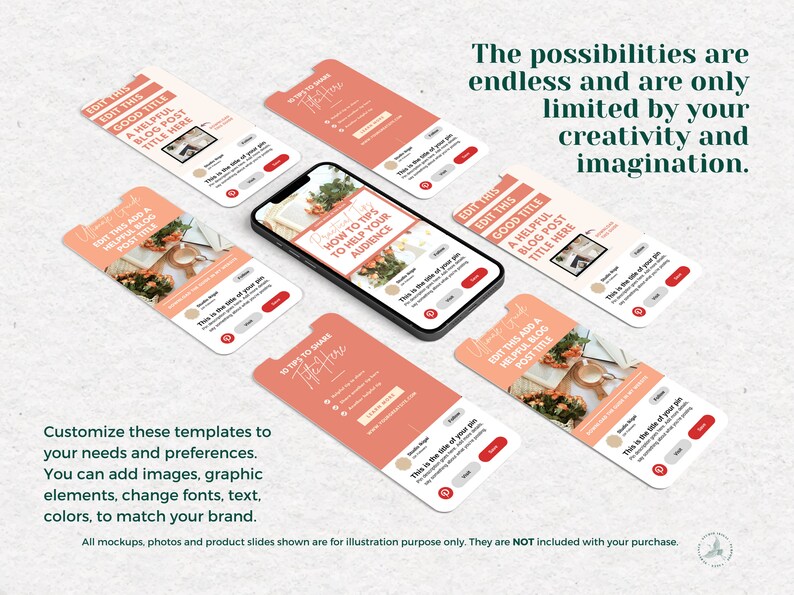 Pinterest Templates for Blogger Canva Template Pinterest Pins Canva ...