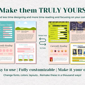 Bookstagram, Book Instagram Templates, Book Blogger Template, Canva ...